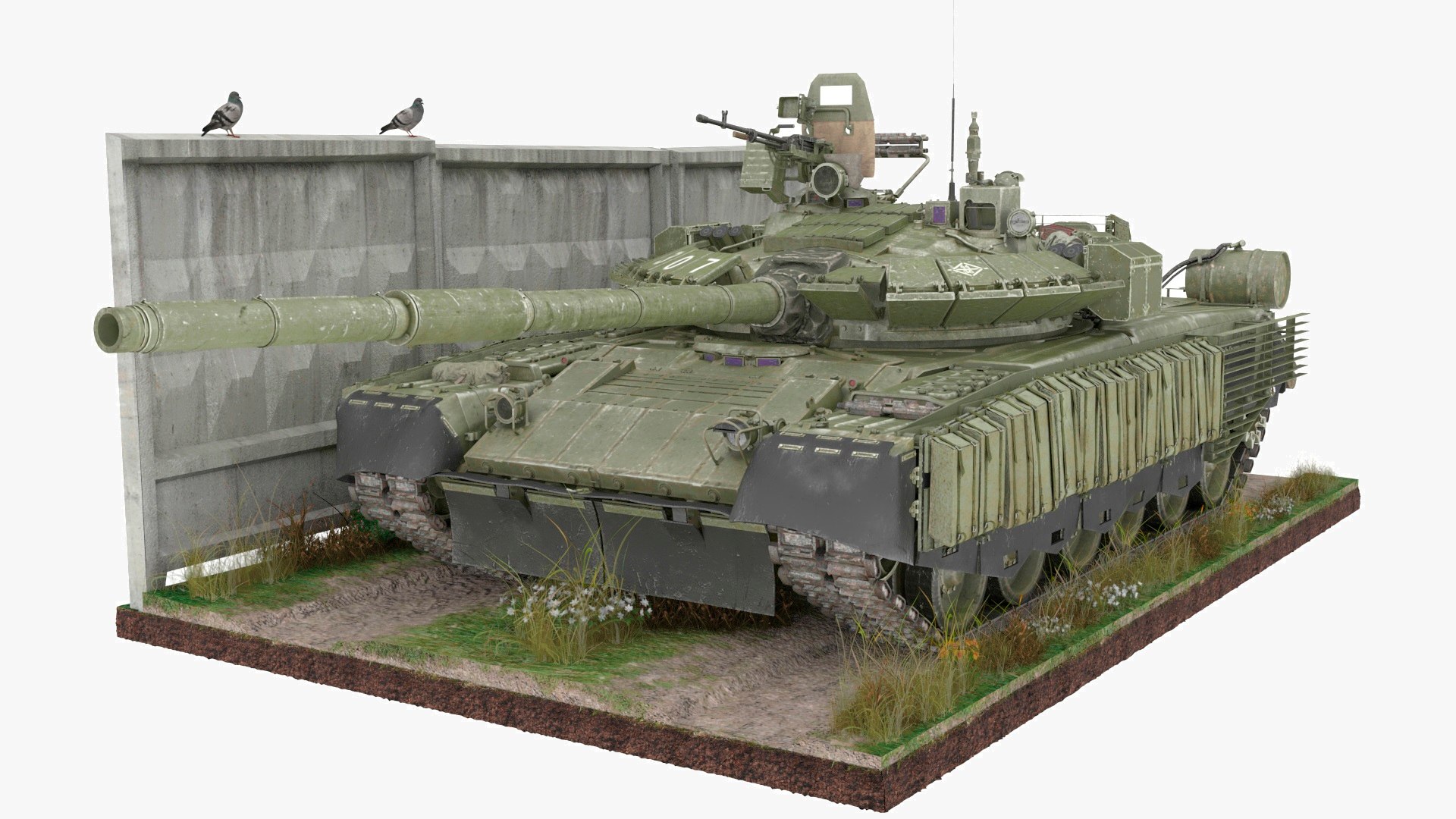 3D T-80BVM - TurboSquid 2257657