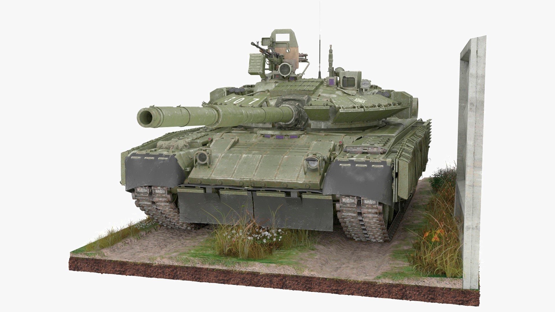 3D T-80BVM - TurboSquid 2257657