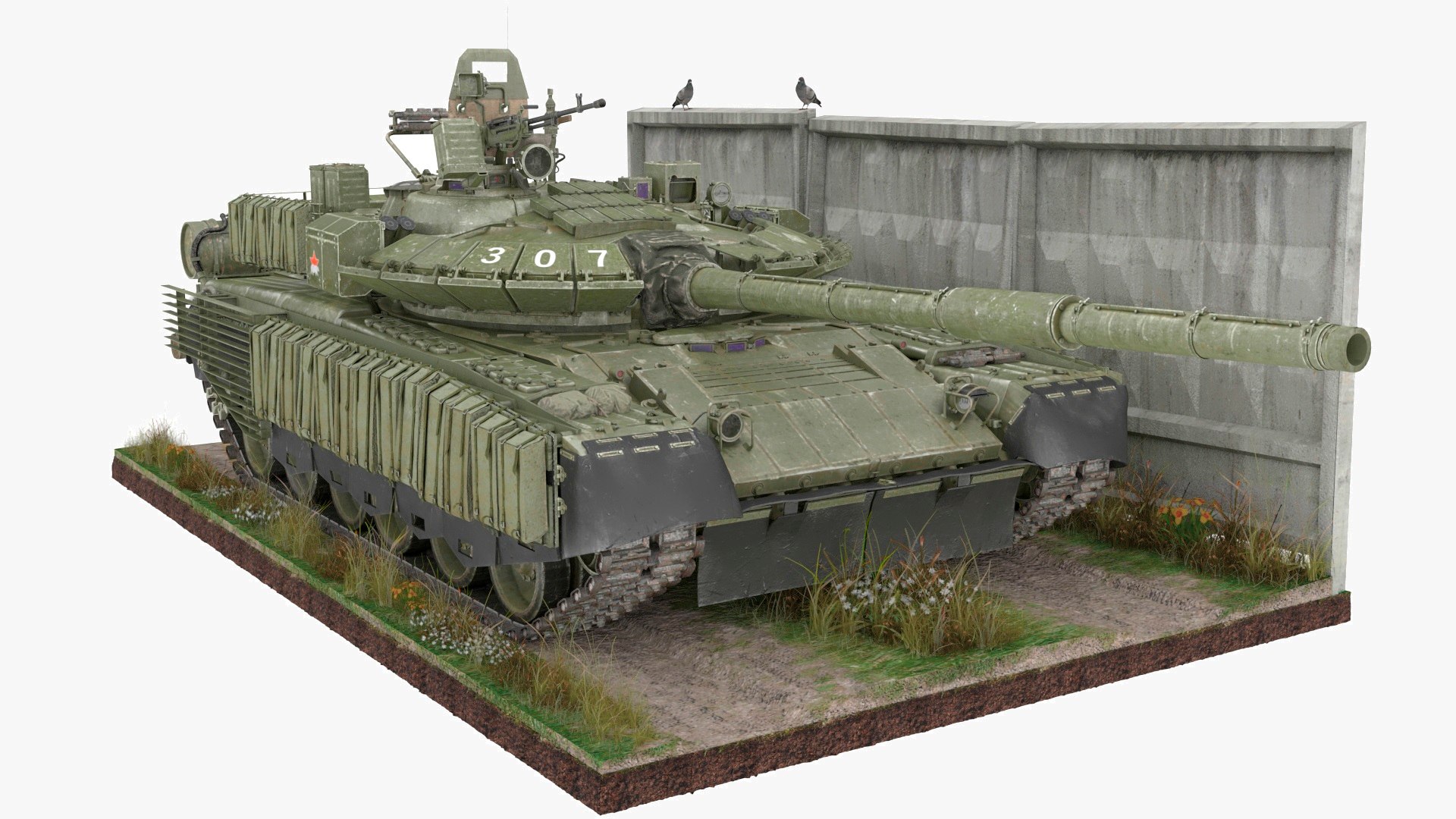 3D T-80BVM - TurboSquid 2257657