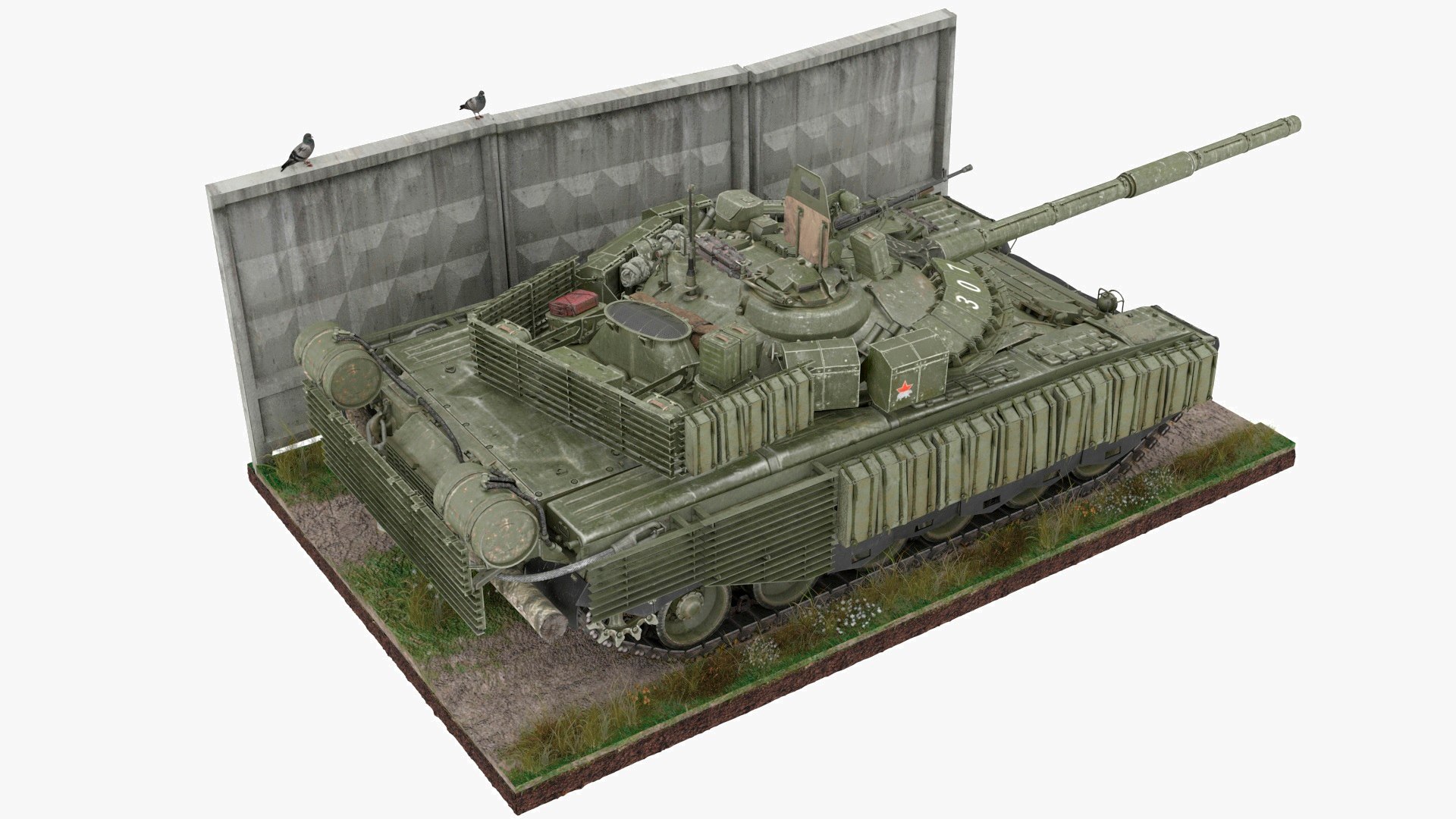 3D T-80BVM - TurboSquid 2257657
