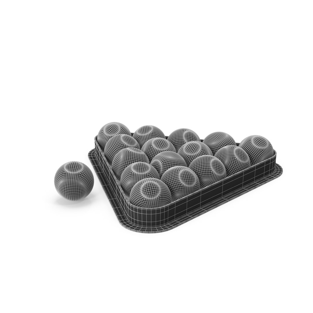 3D Model Pool And Snooker Balls Rack - TurboSquid 2195218