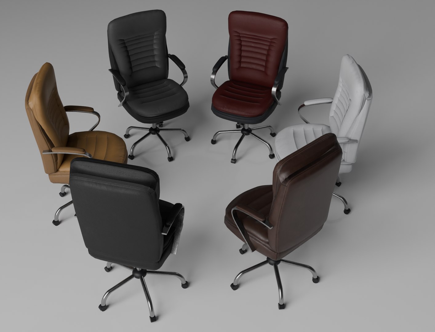 3D Model Office Chair Pack PBR 4k Low-poly - TurboSquid 2399203