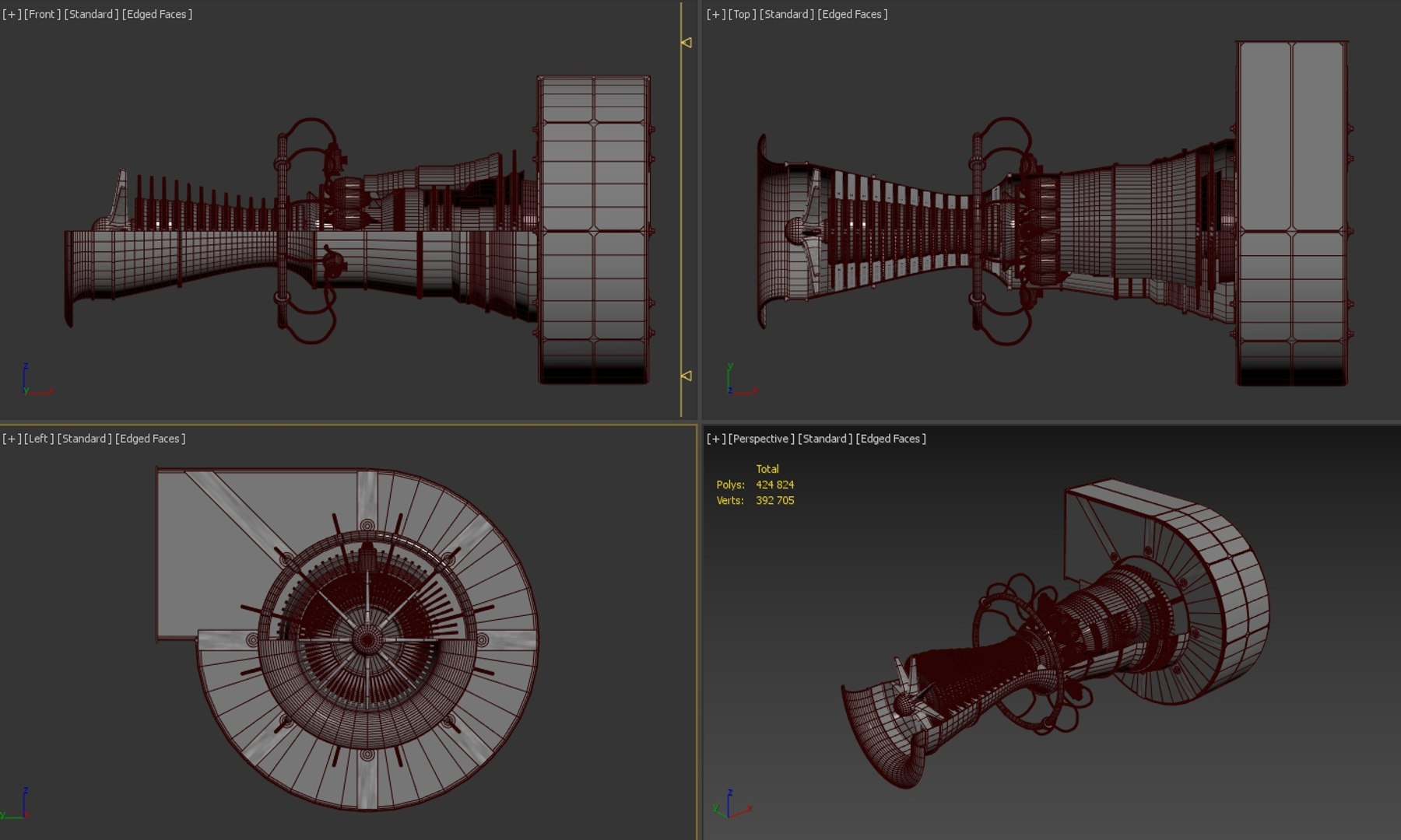 3D Gas Turbine Model - TurboSquid 1452089