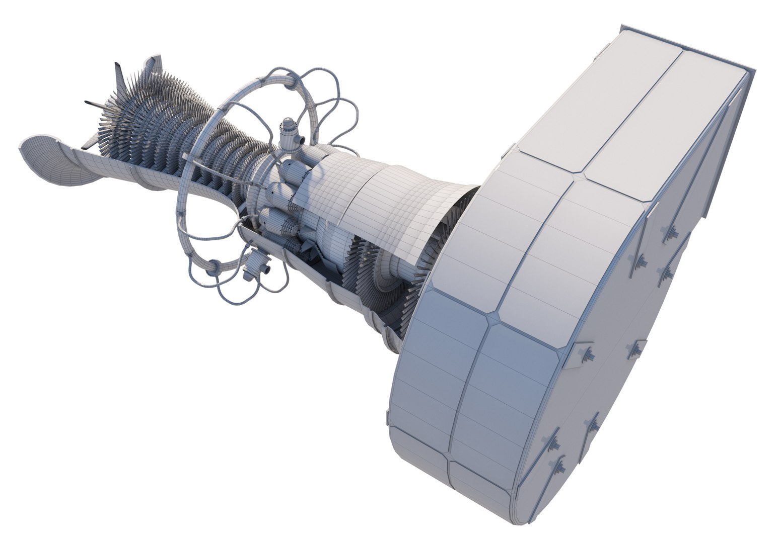 3D Gas Turbine Model - TurboSquid 1452089
