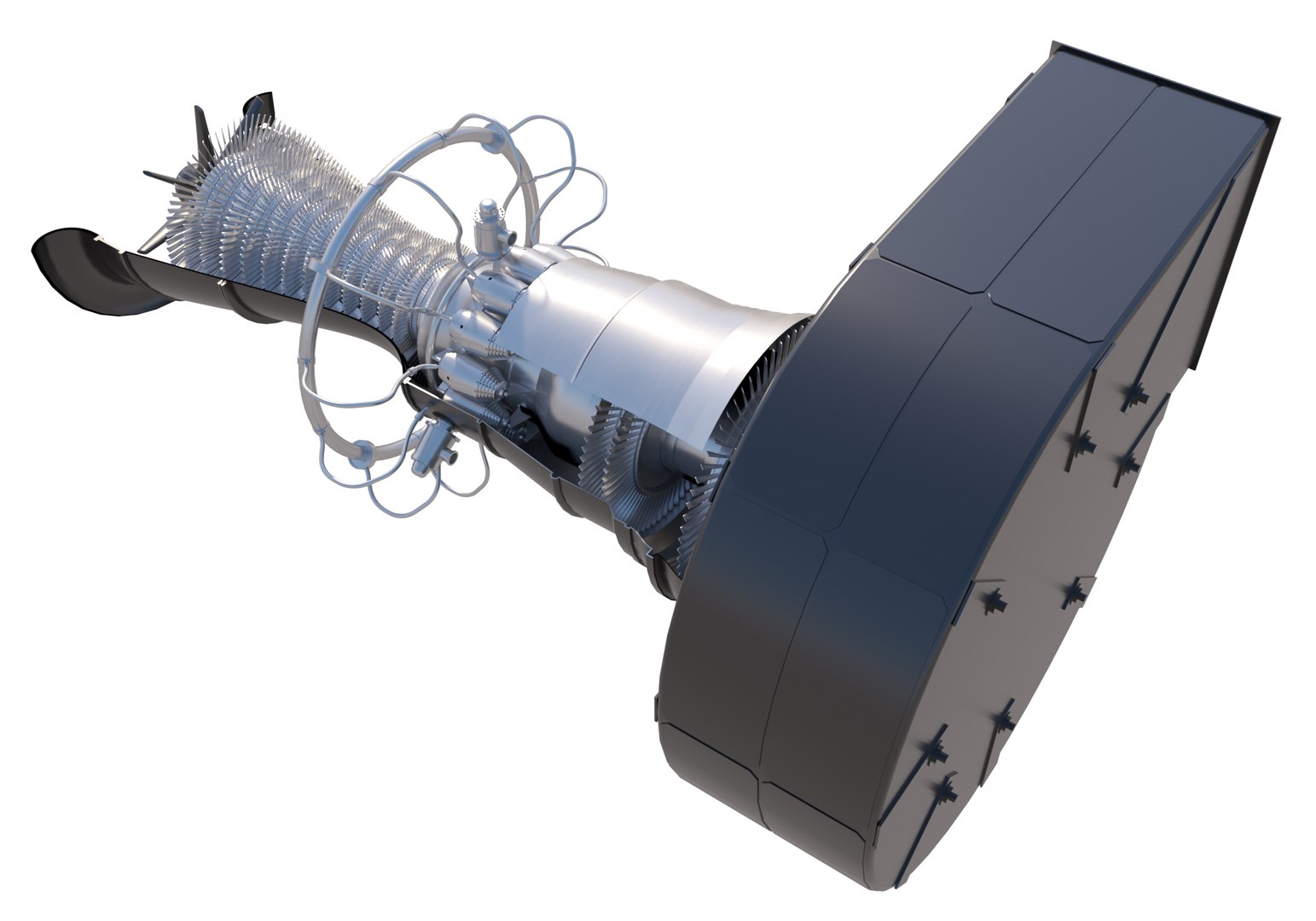 3D Gas Turbine Model - TurboSquid 1452089