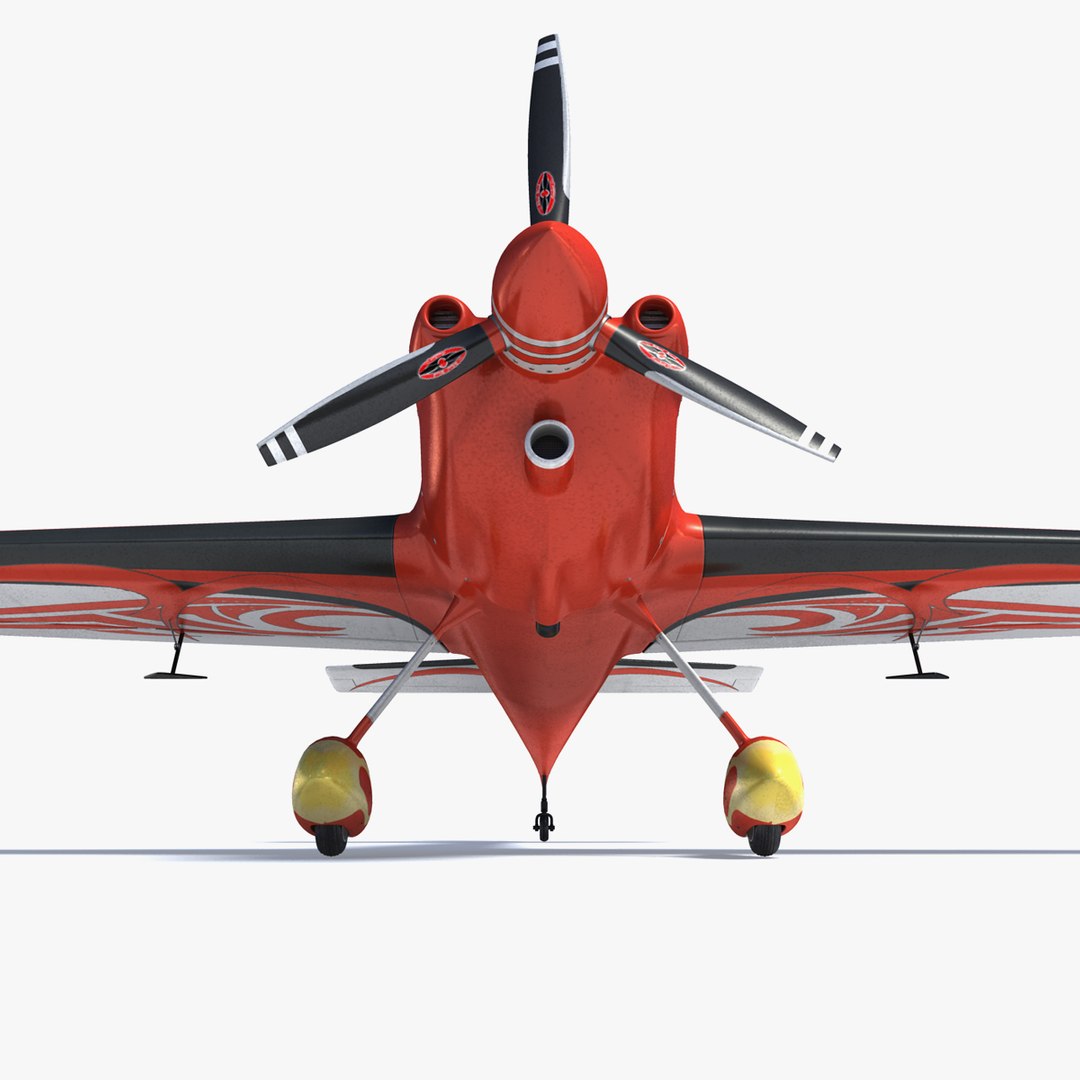 3d model of mxs-r acrobatic aircraft mxs