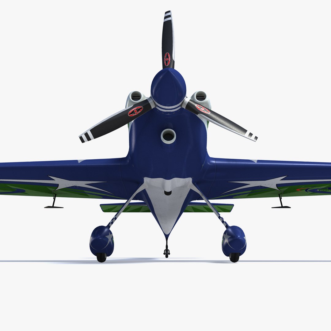 3d model of mxs-r acrobatic aircraft mxs