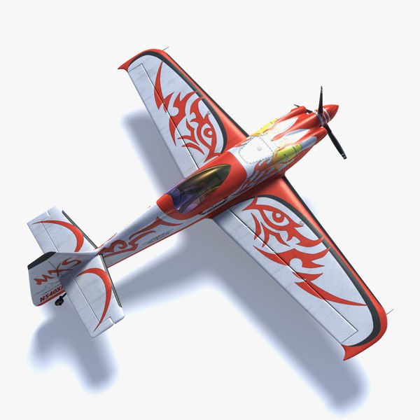 3d model of mxs-r acrobatic aircraft mxs