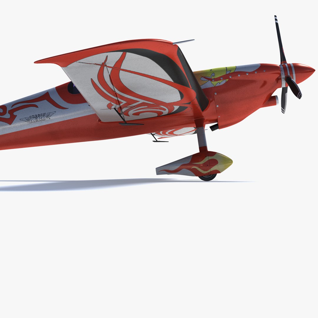 3d model of mxs-r acrobatic aircraft mxs