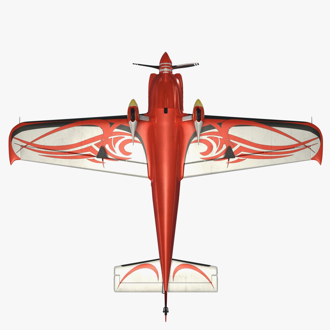 3d model of mxs-r acrobatic aircraft mxs