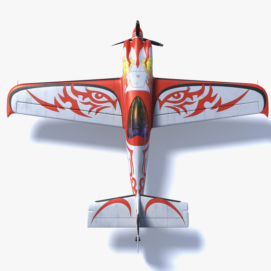 3d model of mxs-r acrobatic aircraft mxs