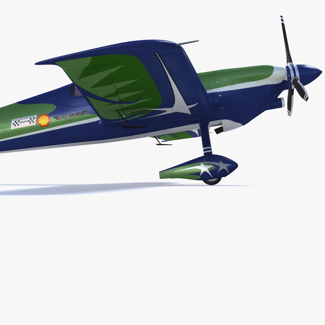 3d model of mxs-r acrobatic aircraft mxs