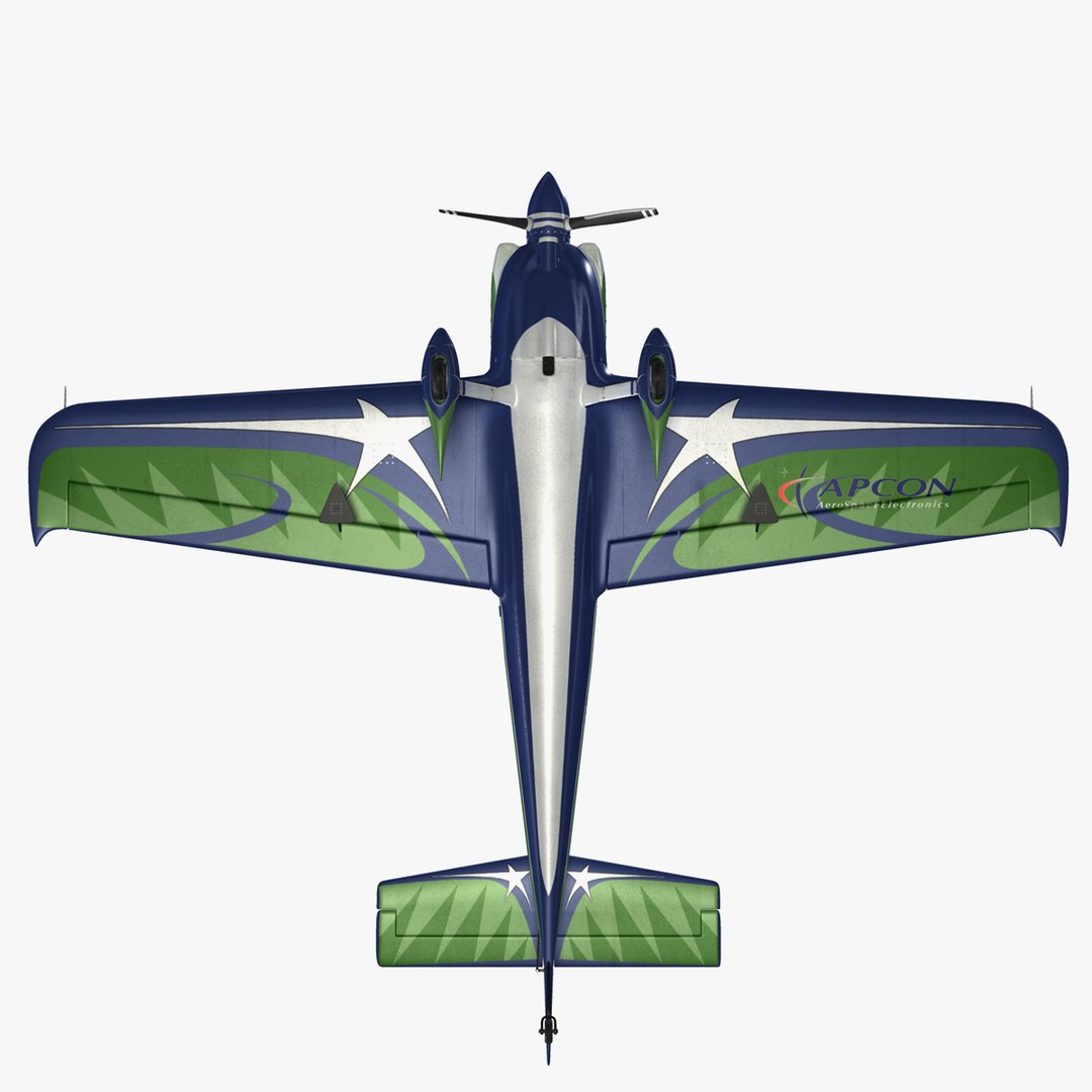 3d model of mxs-r acrobatic aircraft mxs