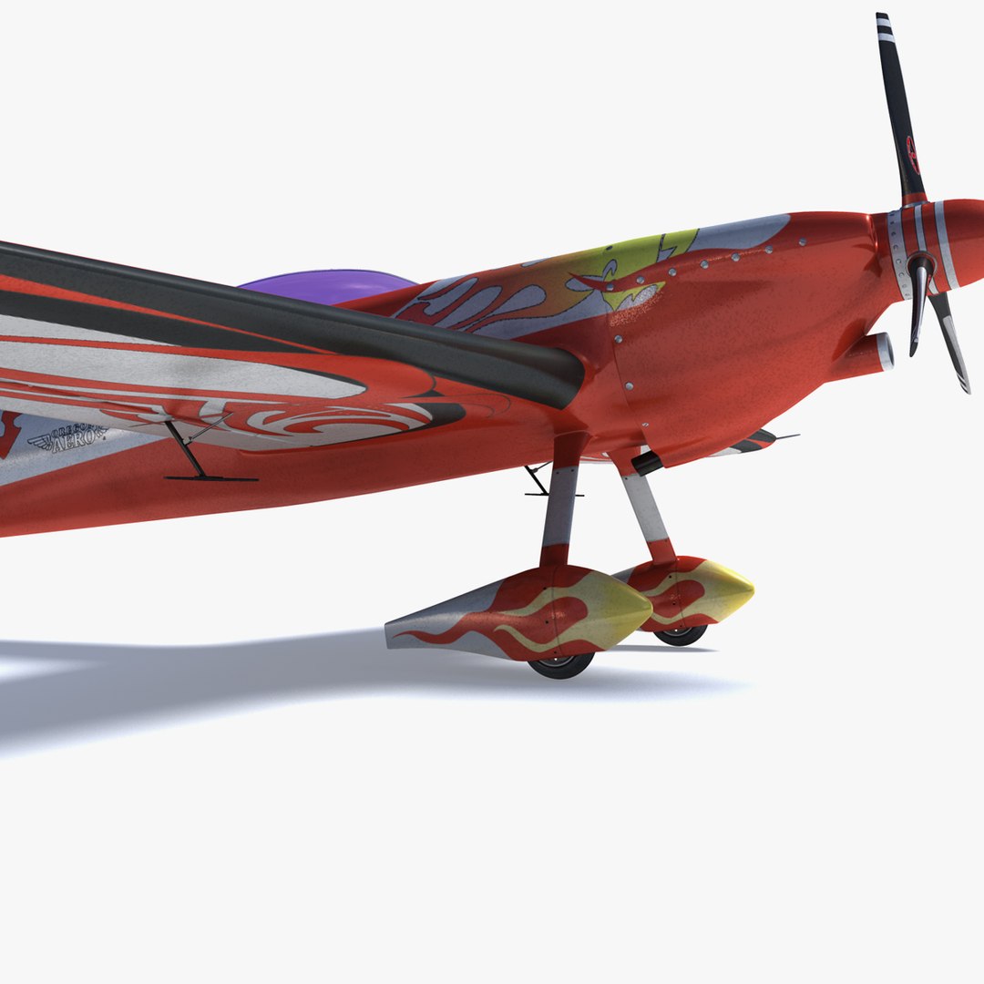 3d model of mxs-r acrobatic aircraft mxs