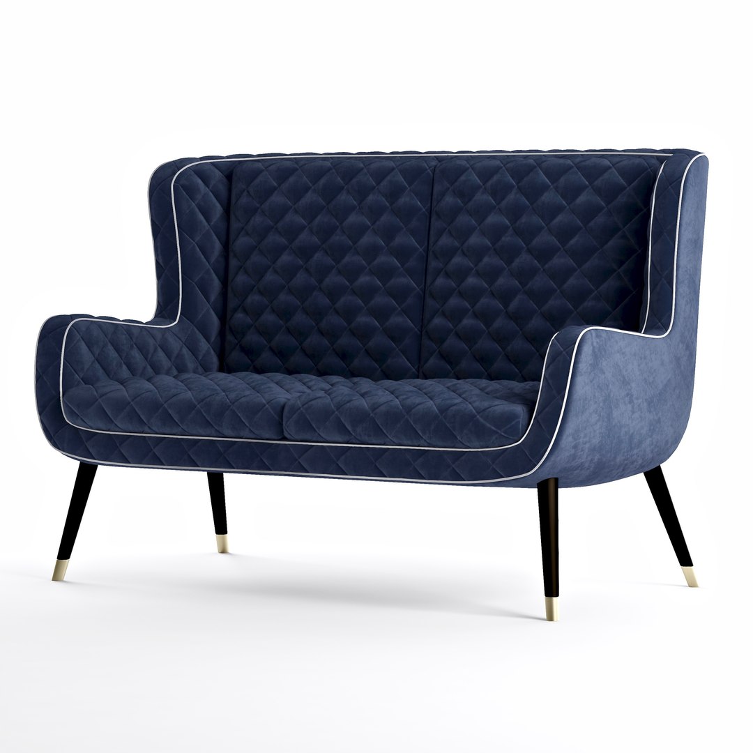 Baxter Dolly Sofa 3D Model - TurboSquid 1363338