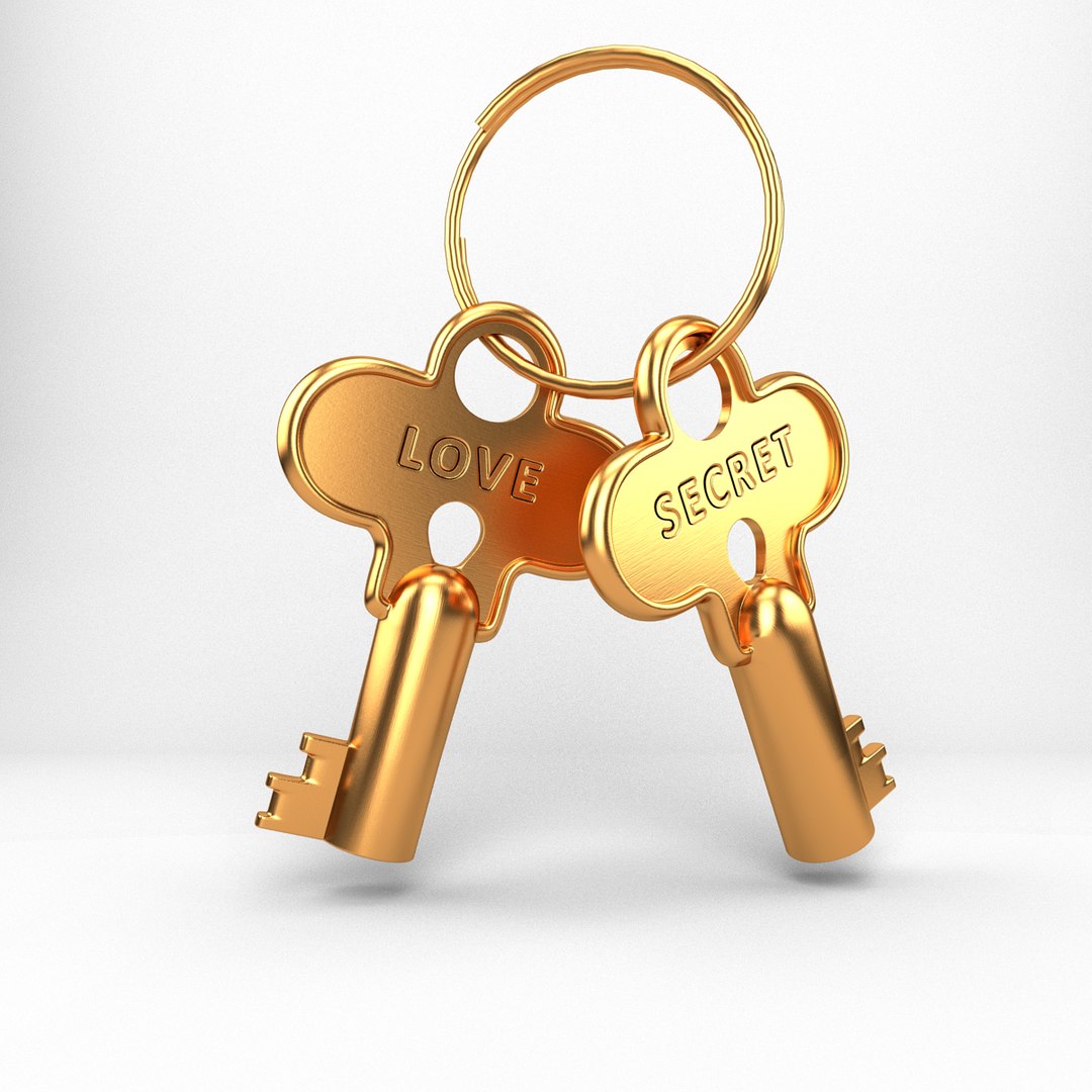 Realistic Golden Key 3D Model - TurboSquid 1171008