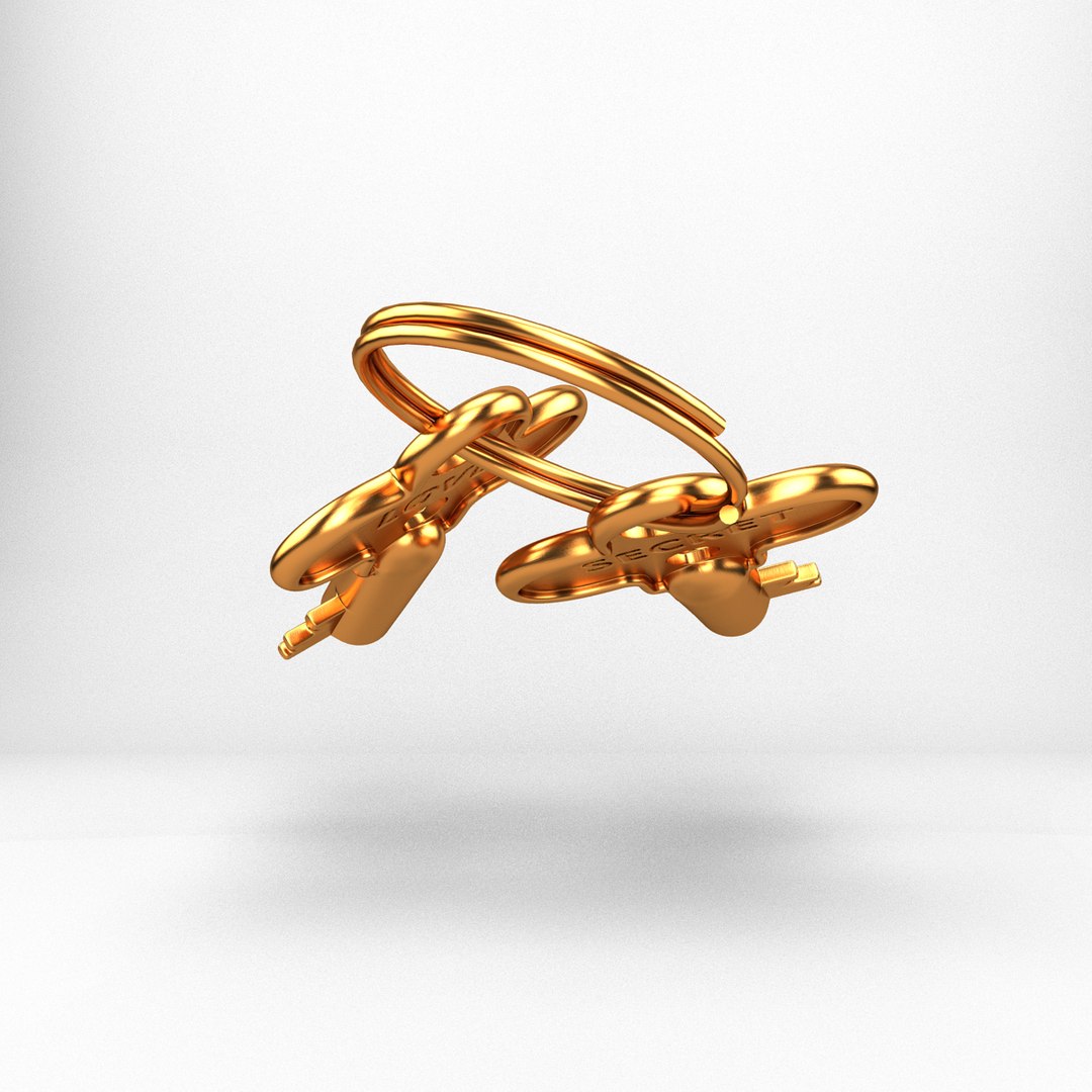 Realistic Golden Key 3D Model - TurboSquid 1171008
