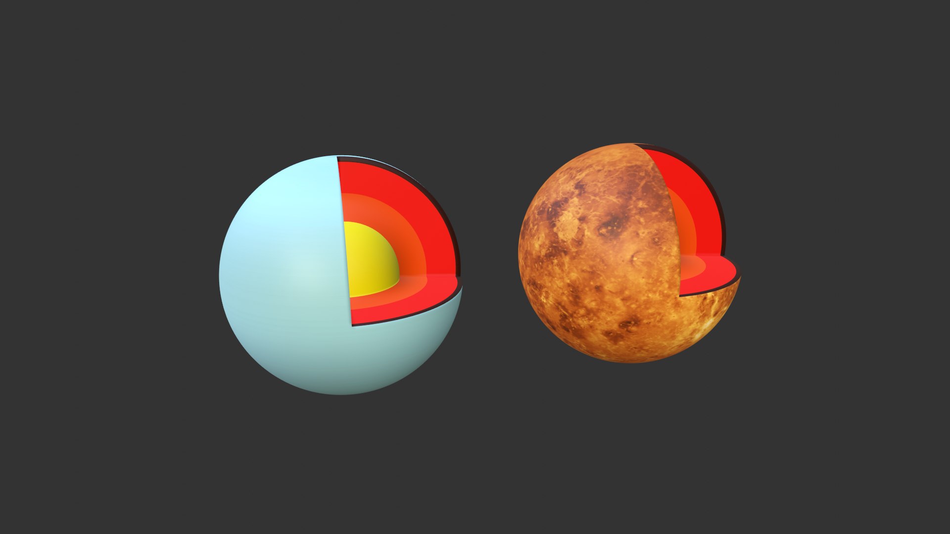 Uranus and venus 3D model - TurboSquid 2055832