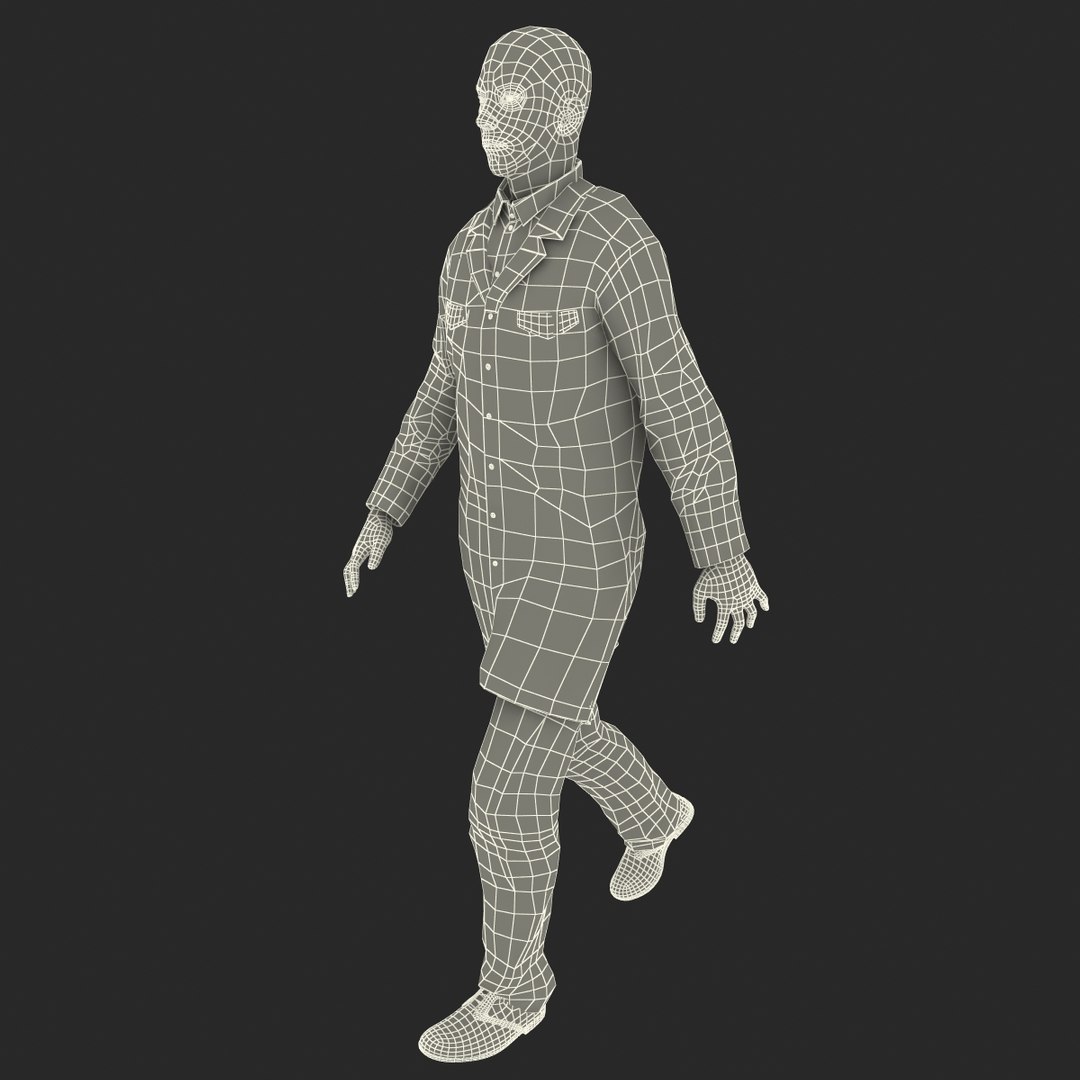 3d Max Scientist Rigged 2 Version