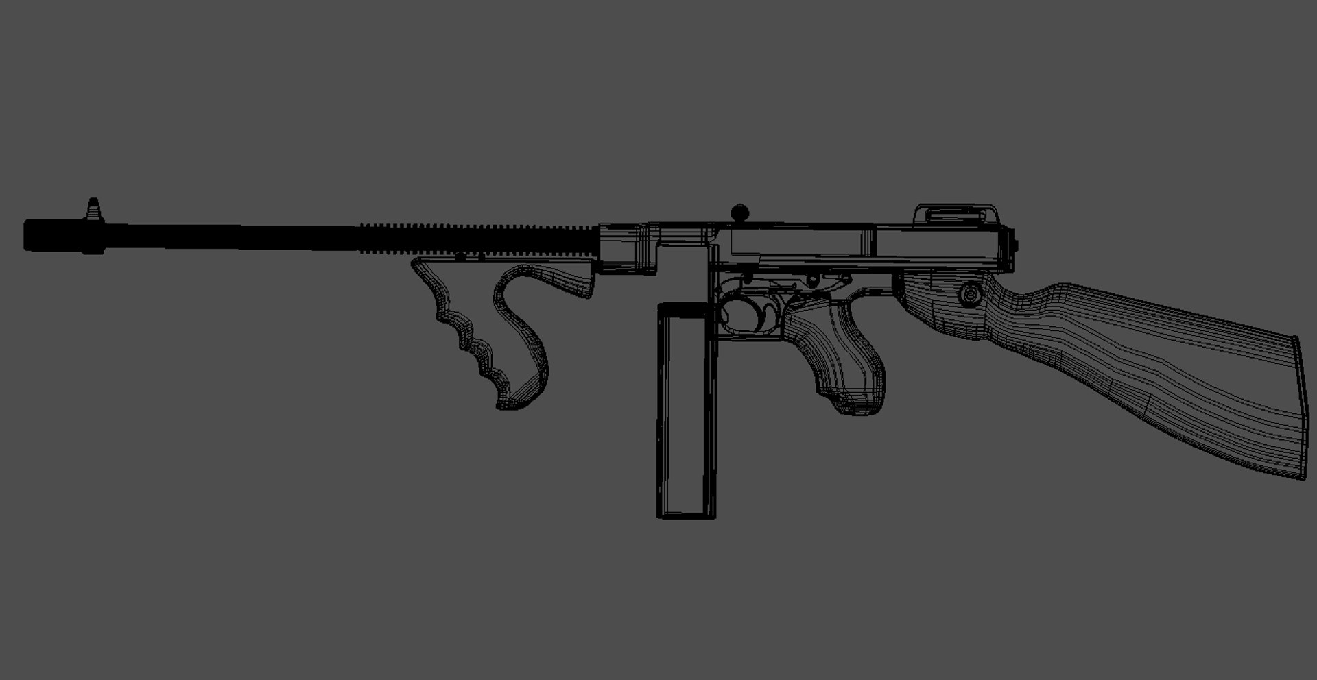 3D model thompson machine gun tommy - TurboSquid 1562267
