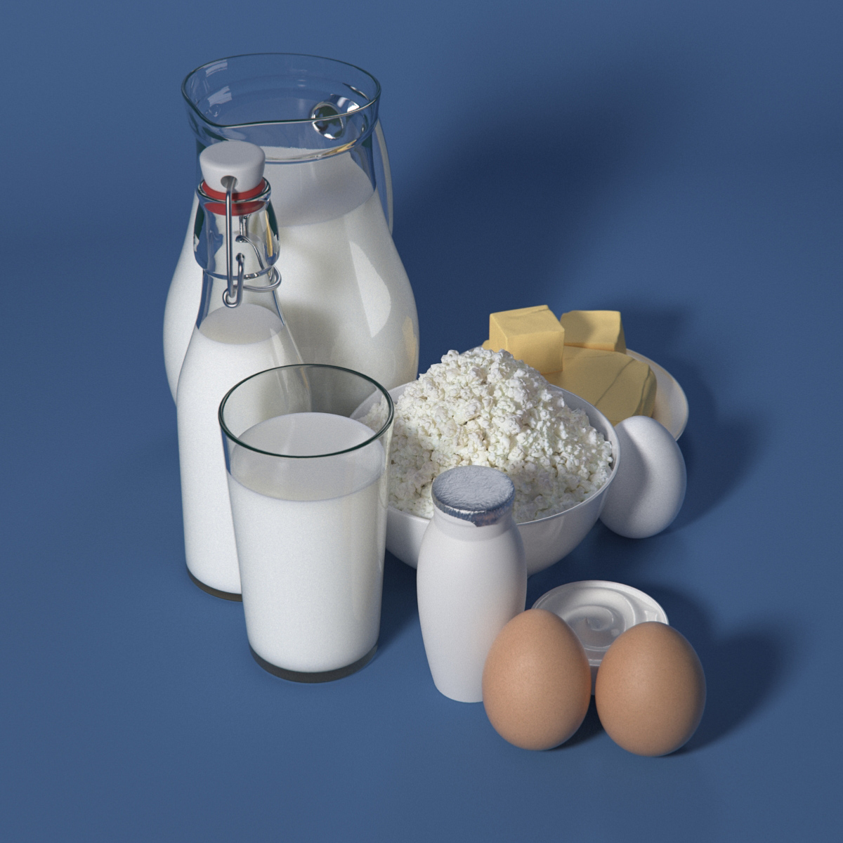 3D realistic dairy product - TurboSquid 1184214