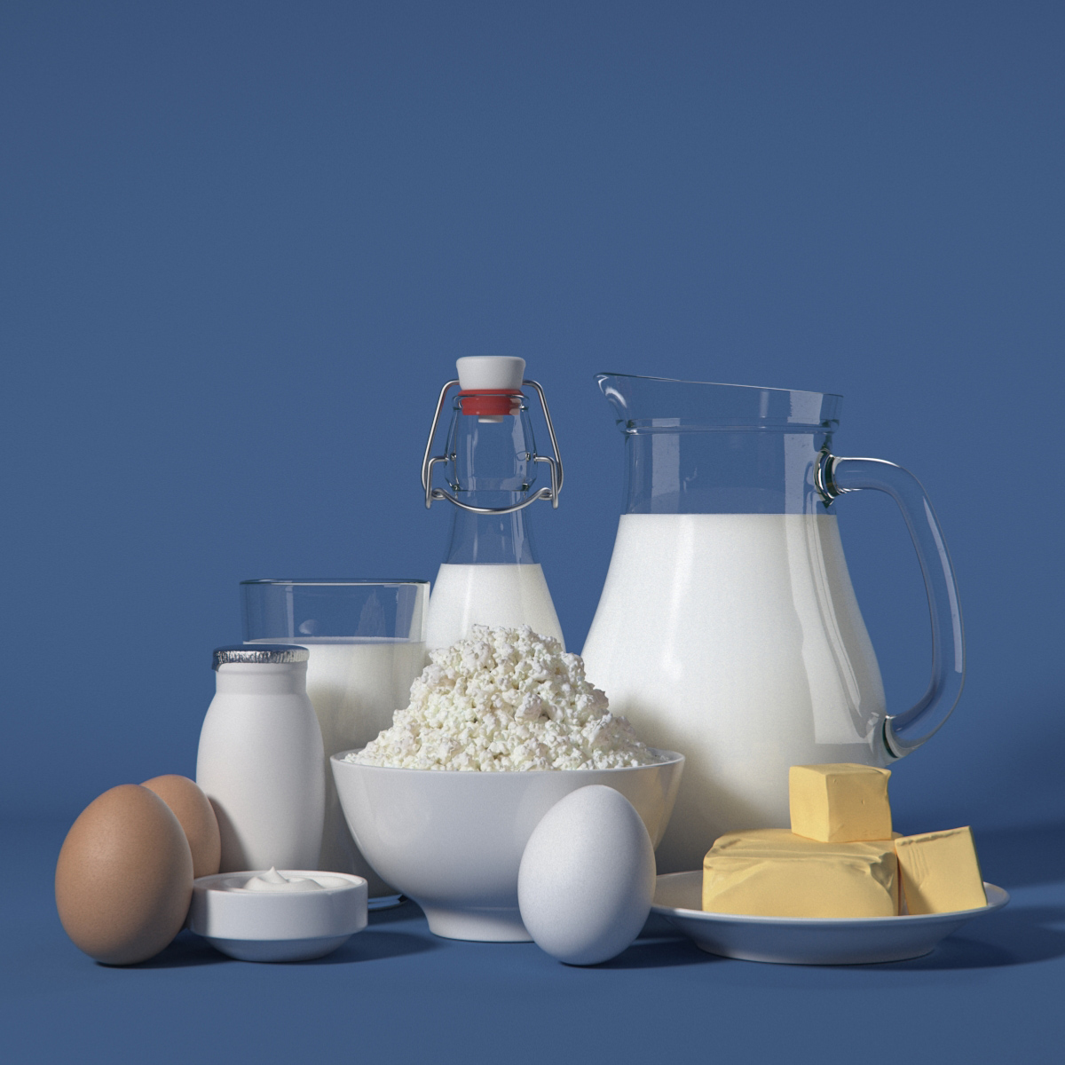 3D realistic dairy product - TurboSquid 1184214