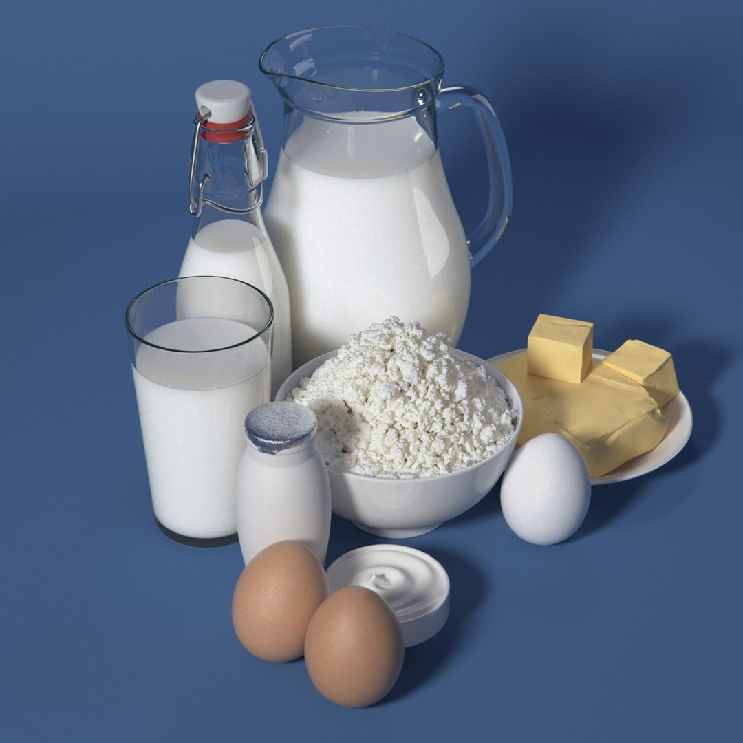 3D Realistic Dairy Product - TurboSquid 1184214