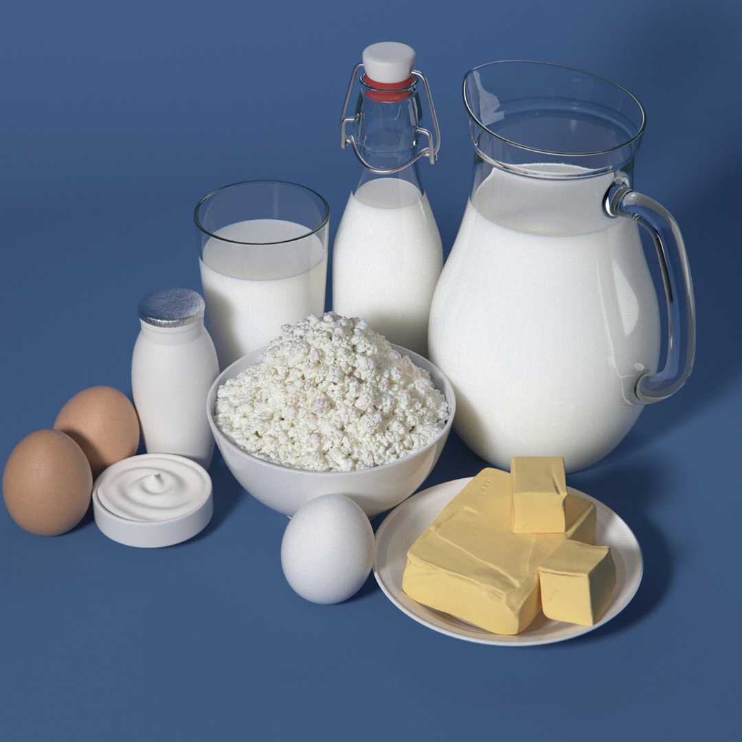 3D realistic dairy product - TurboSquid 1184214
