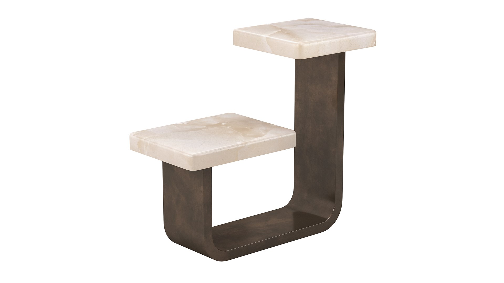 3D Modern Alabaster Side Table - TurboSquid 2370986