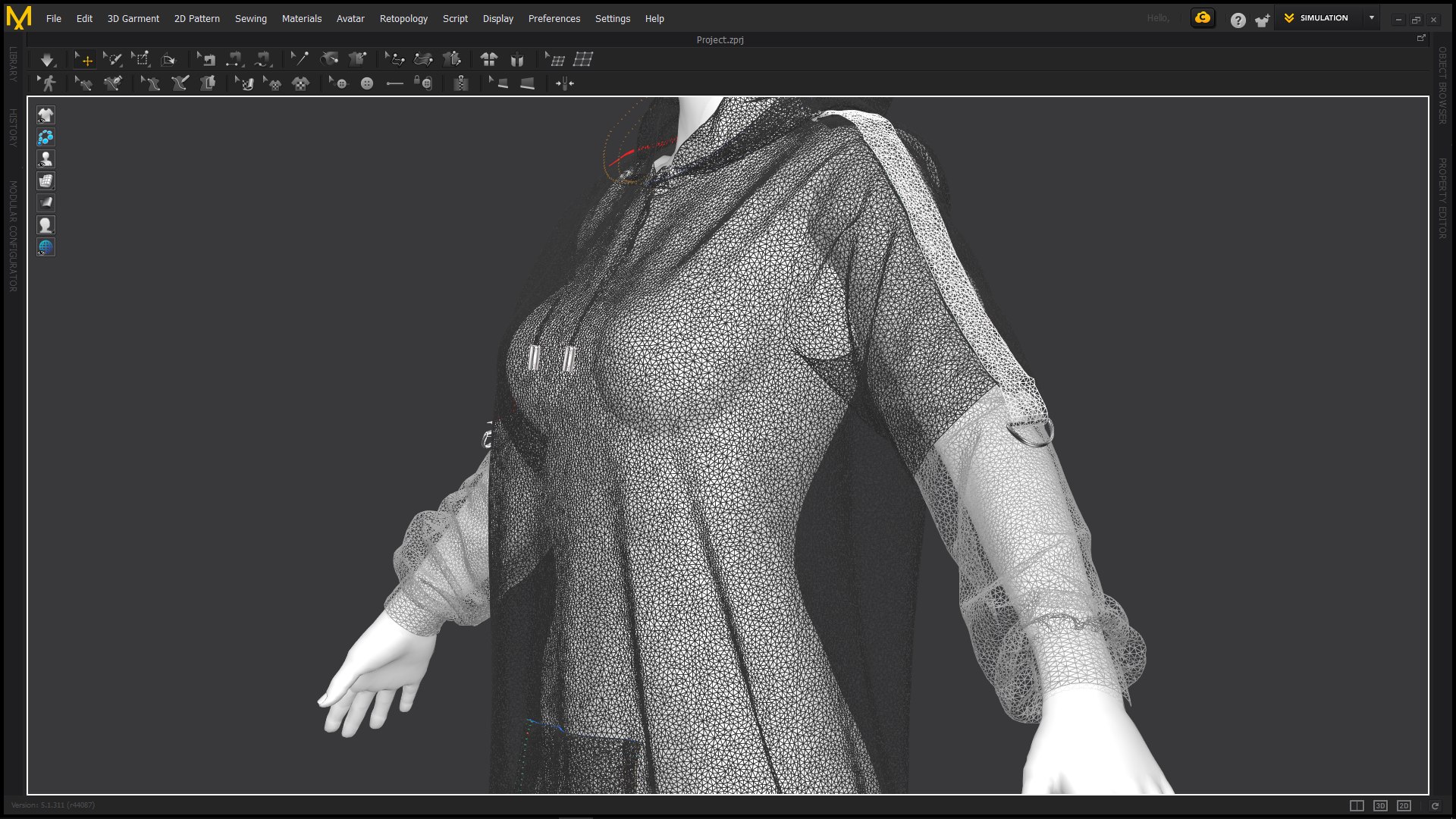Female Outfit Marvelous Designer Project 3D Model - TurboSquid 1721240