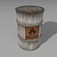 3d Barrel Containing Explosives