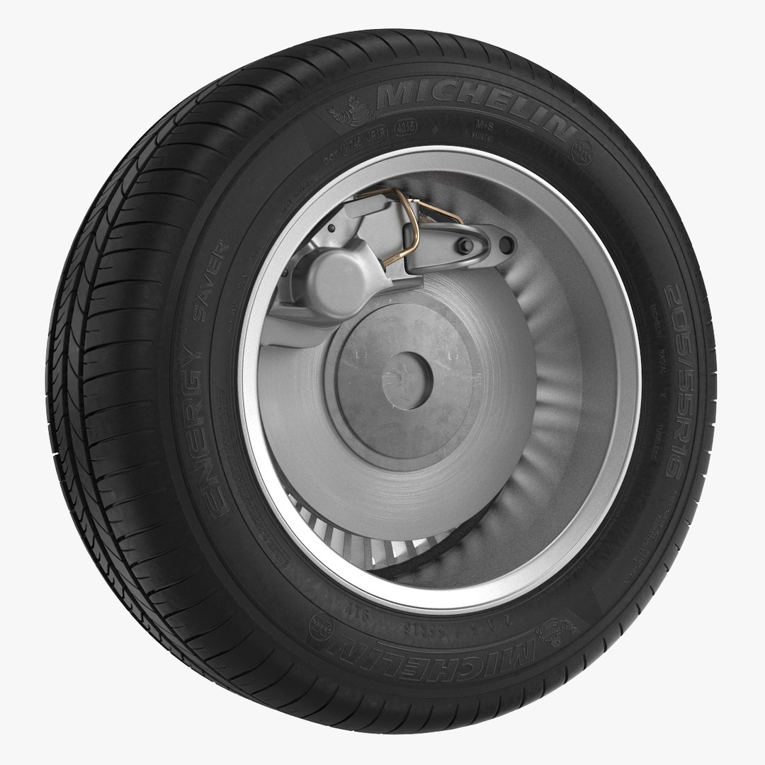 3d Michelin Tire Delorean Rim
