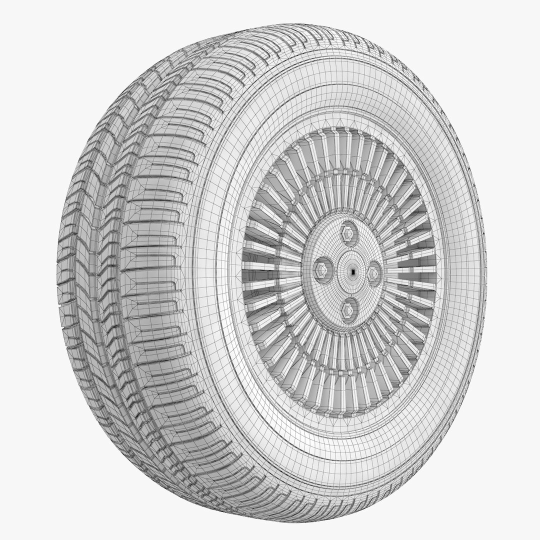 3d Michelin Tire Delorean Rim