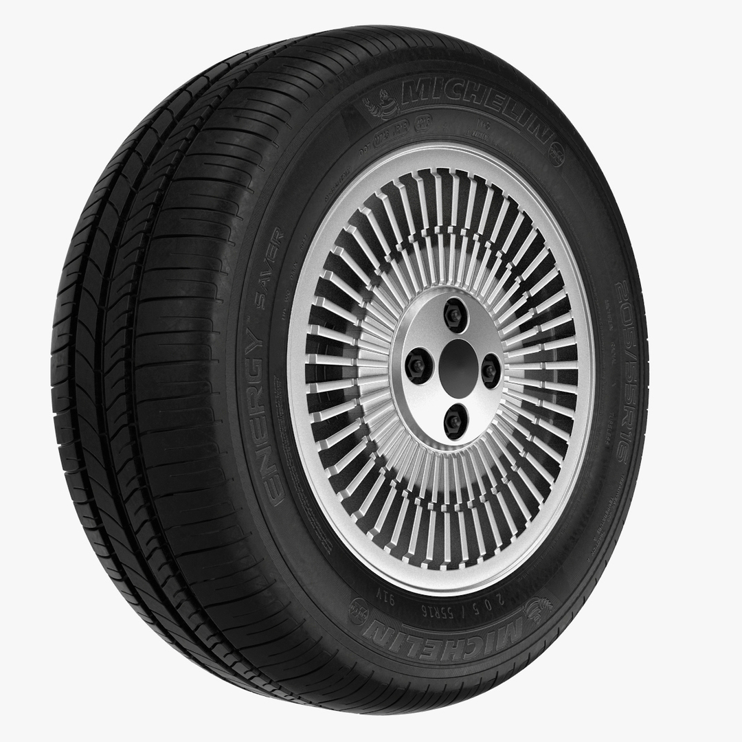 3d Michelin Tire Delorean Rim
