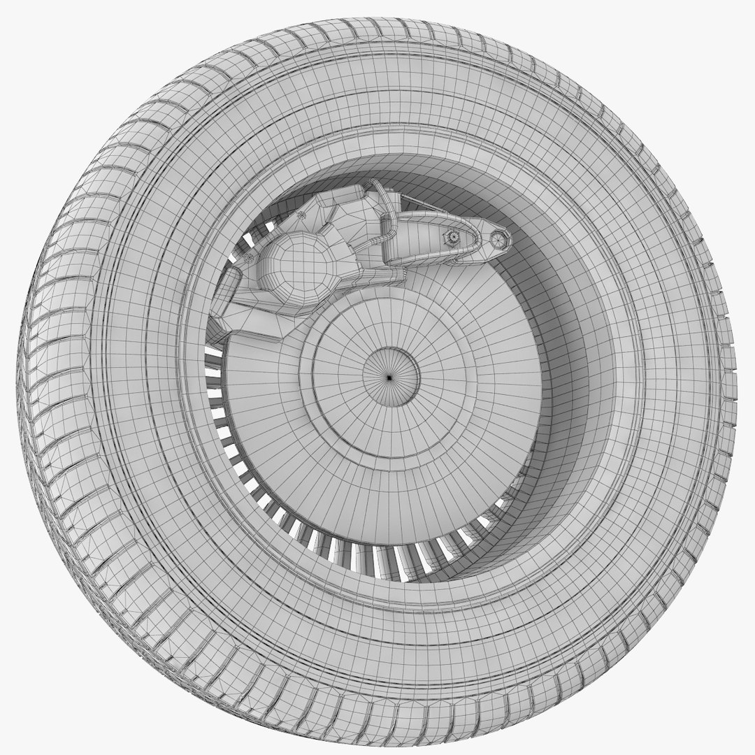 3d Michelin Tire Delorean Rim