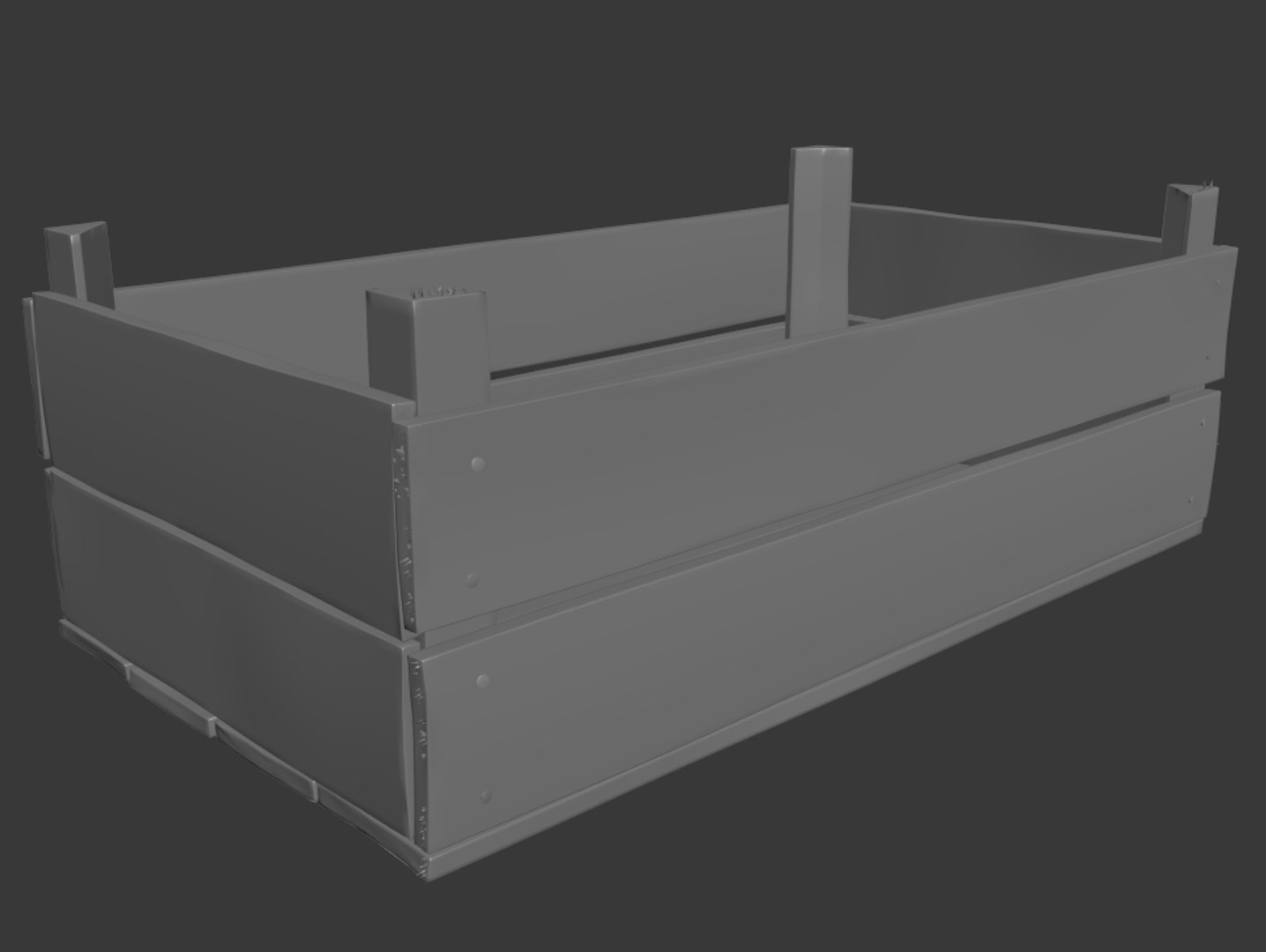 realistic wooden crate max