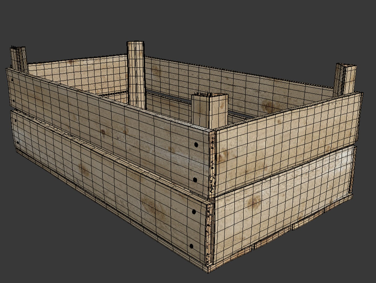 realistic wooden crate max