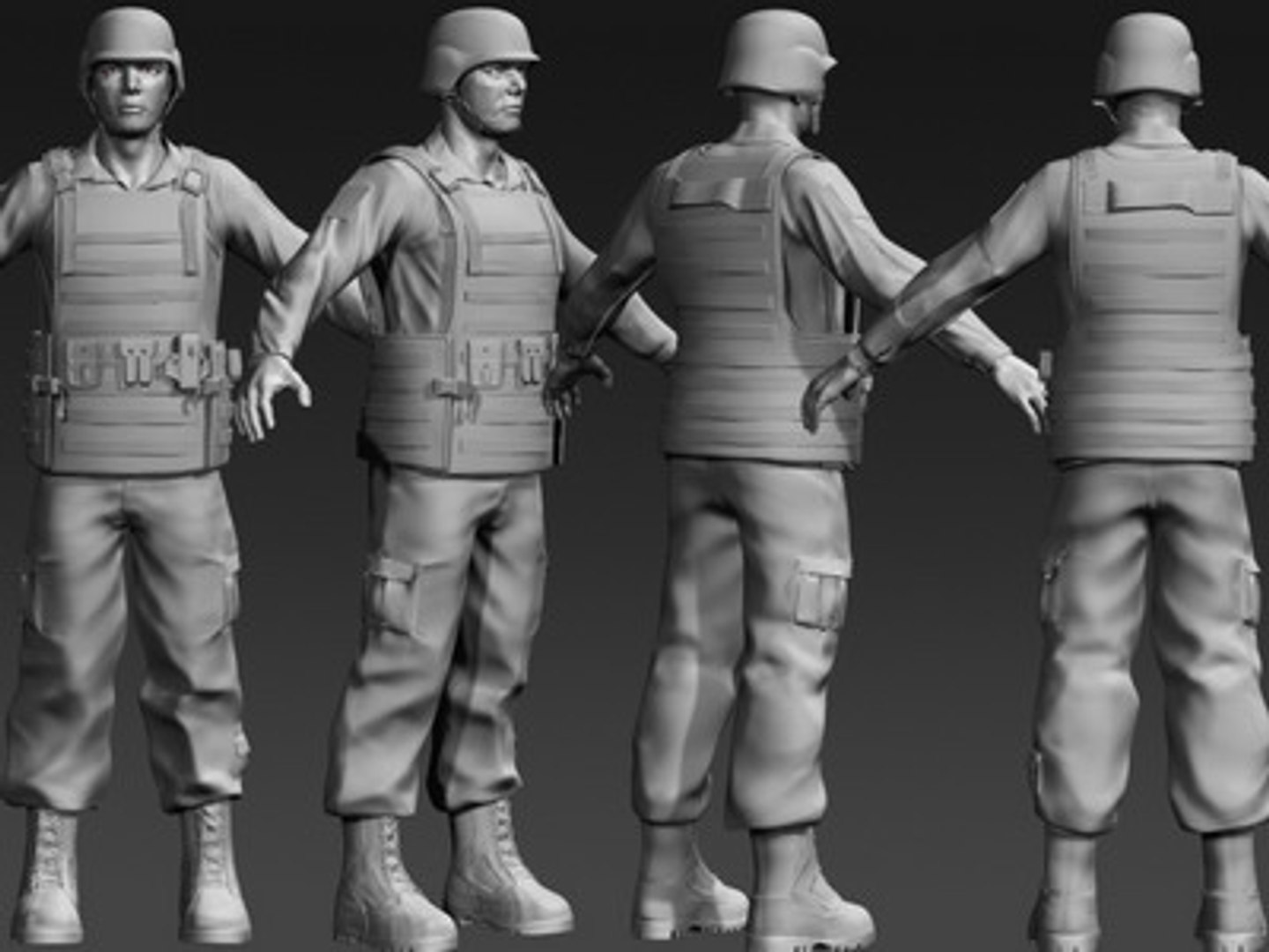 daniel male rigged cloth 3d model