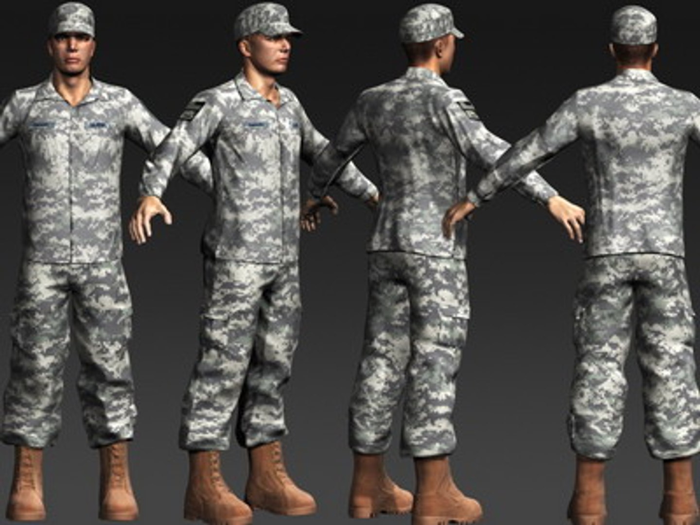daniel male rigged cloth 3d model