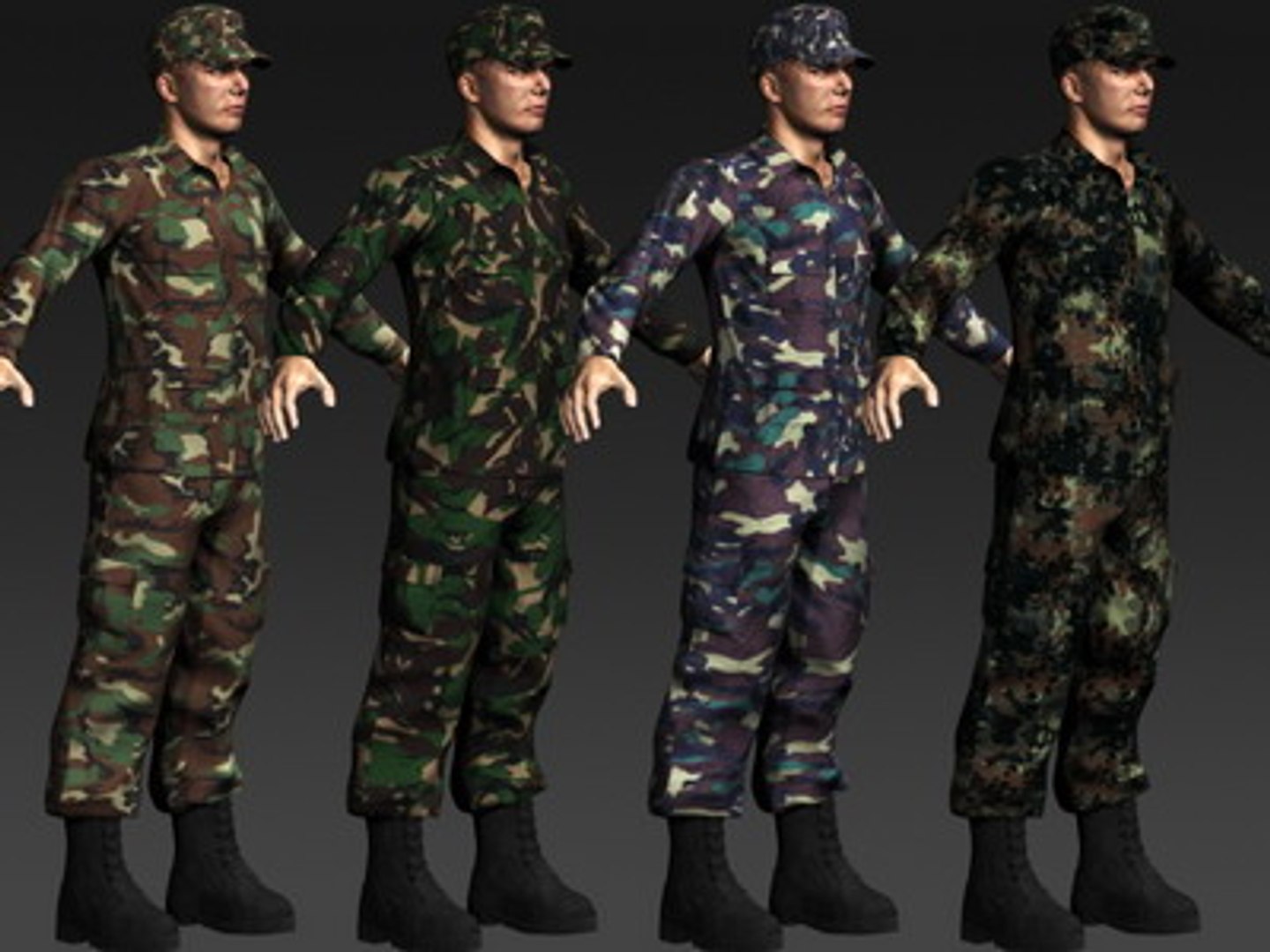 daniel male rigged cloth 3d model
