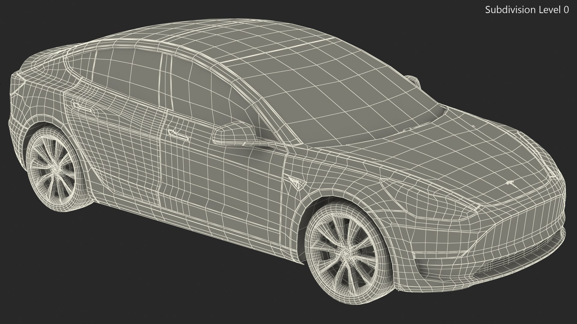 Tesla 3 modeled 3D model - TurboSquid 1214116