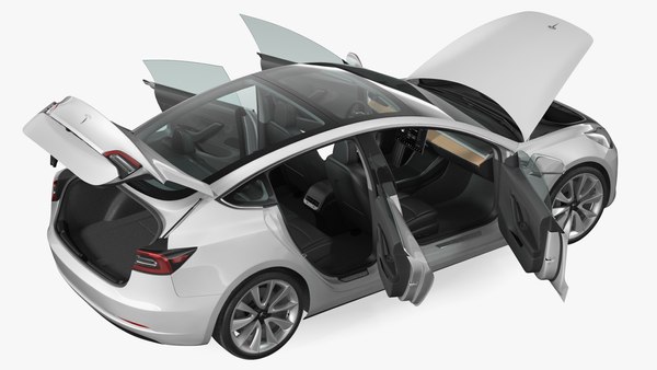 Tesla 3 modeled 3D model - TurboSquid 1214116