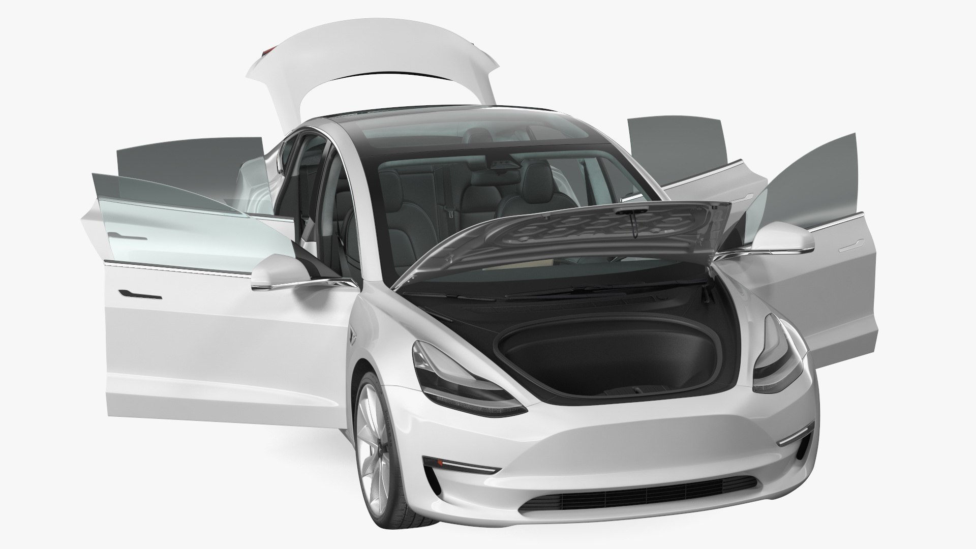 Tesla 3 modeled 3D model - TurboSquid 1214116