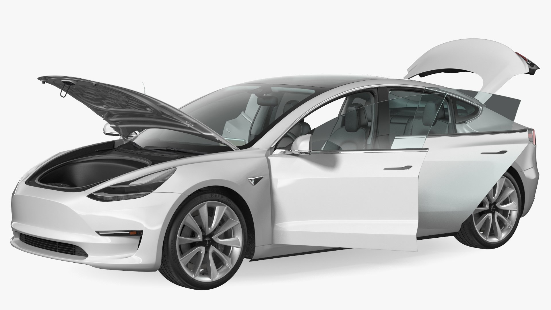 Tesla 3 modeled 3D model - TurboSquid 1214116