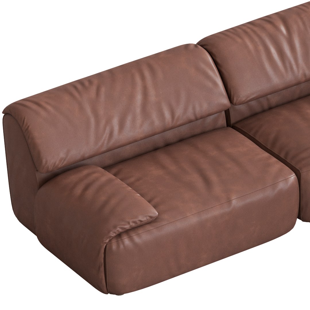 Coco Republic Dunlin Modular Sofa model - TurboSquid 2165546