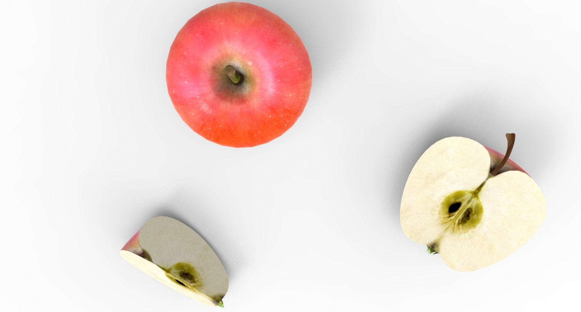 3D Model Apple Fruit Food - TurboSquid 1538141