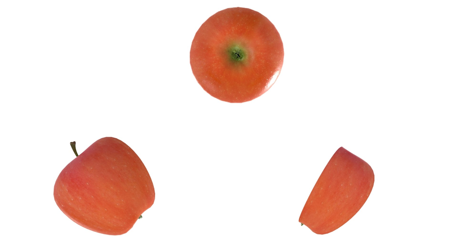 3D Model Apple Fruit Food - TurboSquid 1538141