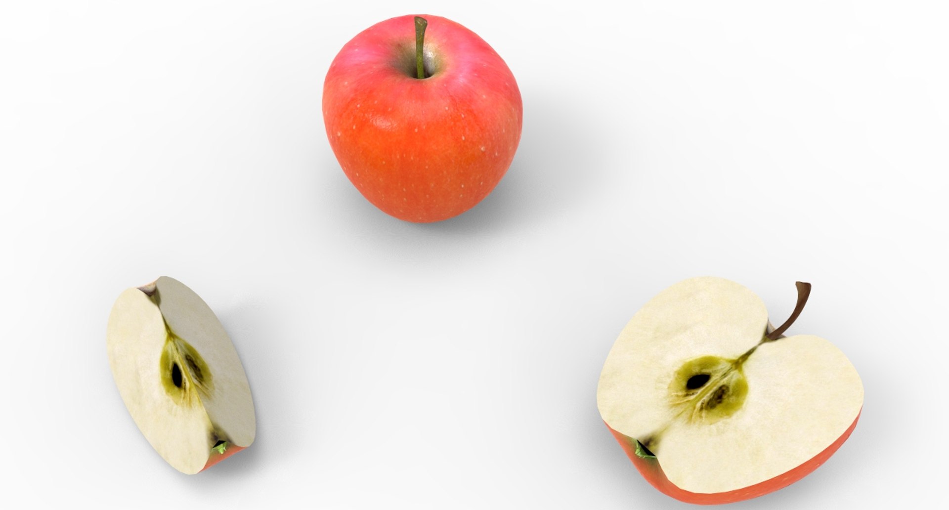 3D Model Apple Fruit Food - TurboSquid 1538141