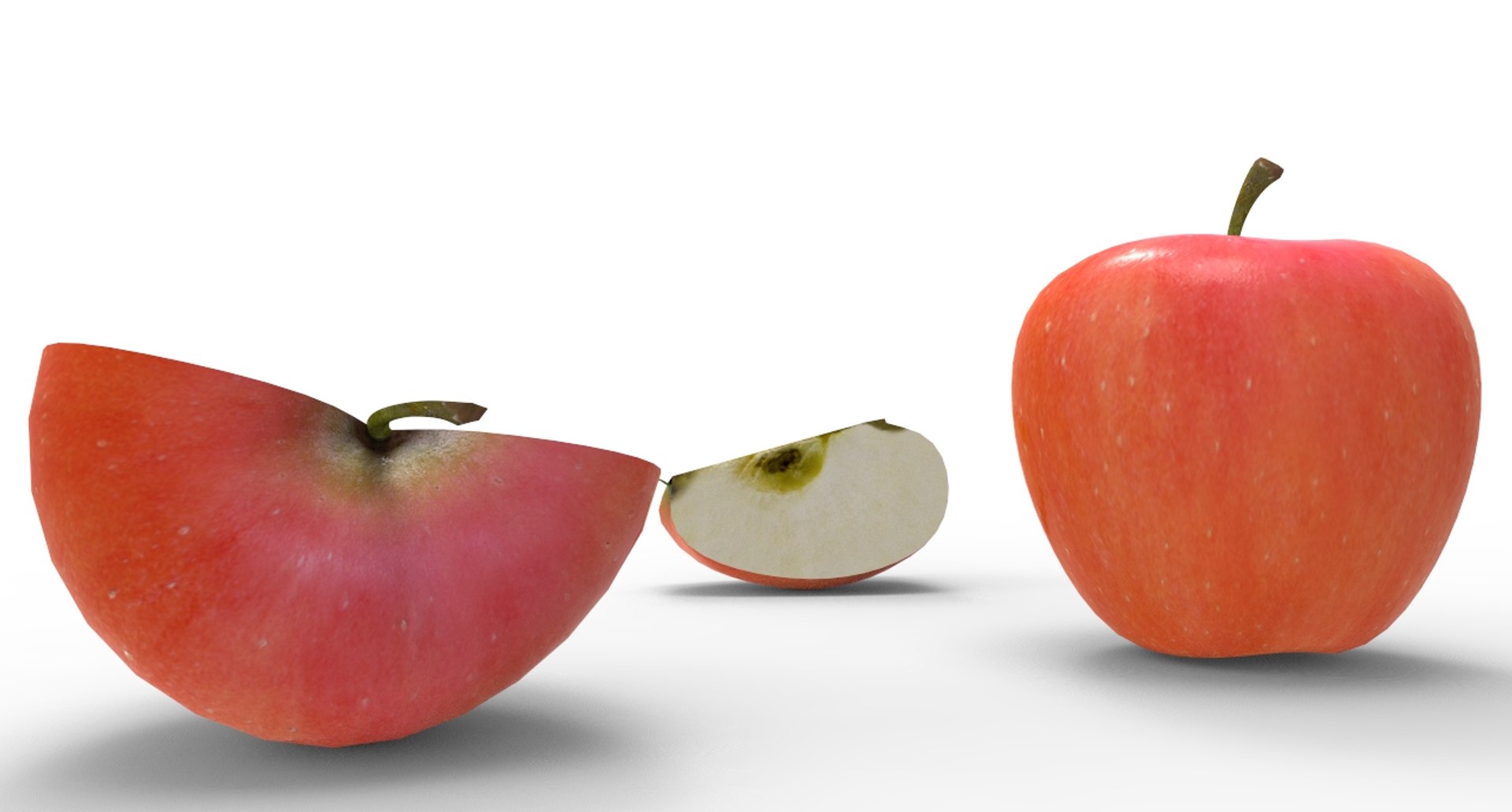 3D Model Apple Fruit Food - TurboSquid 1538141