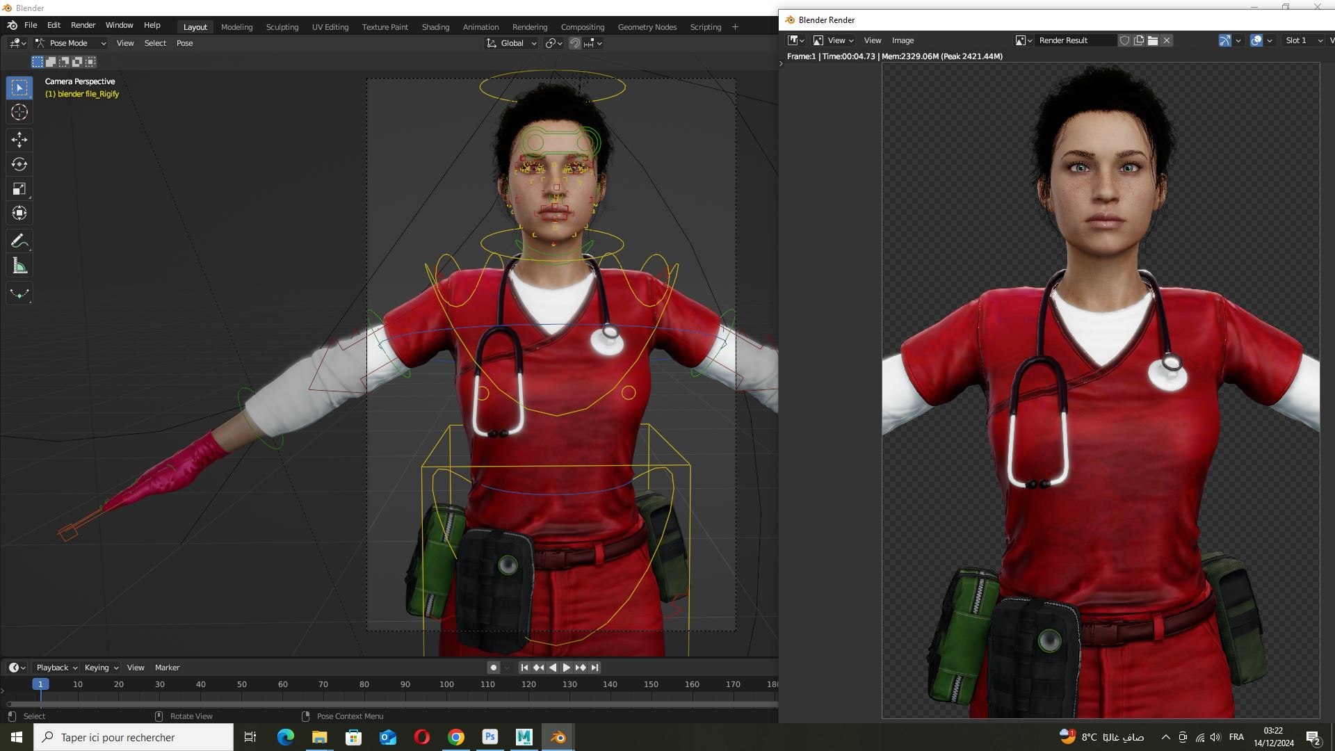 Emergency Response Nurse 3D Character Model 3D Model - TurboSquid 2333795